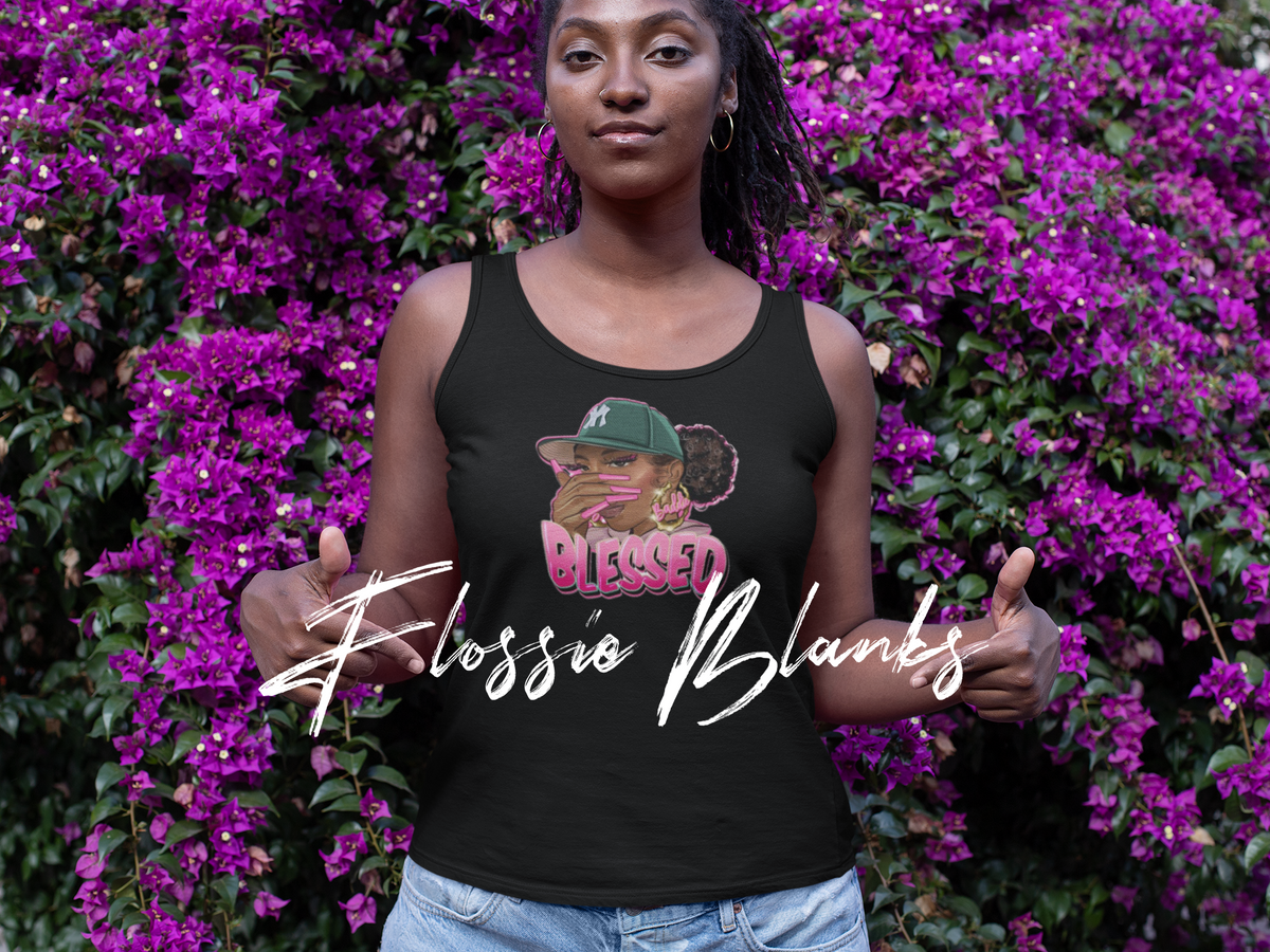 BLESSED DTF Transfer – Flossie Blanks