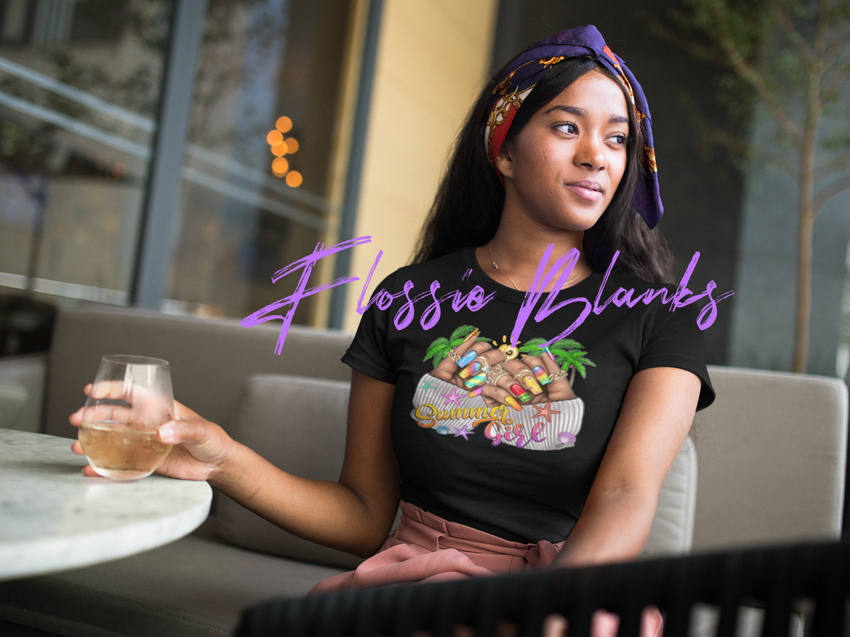 SUMMER GIRL DTF Transfer – Flossie Blanks